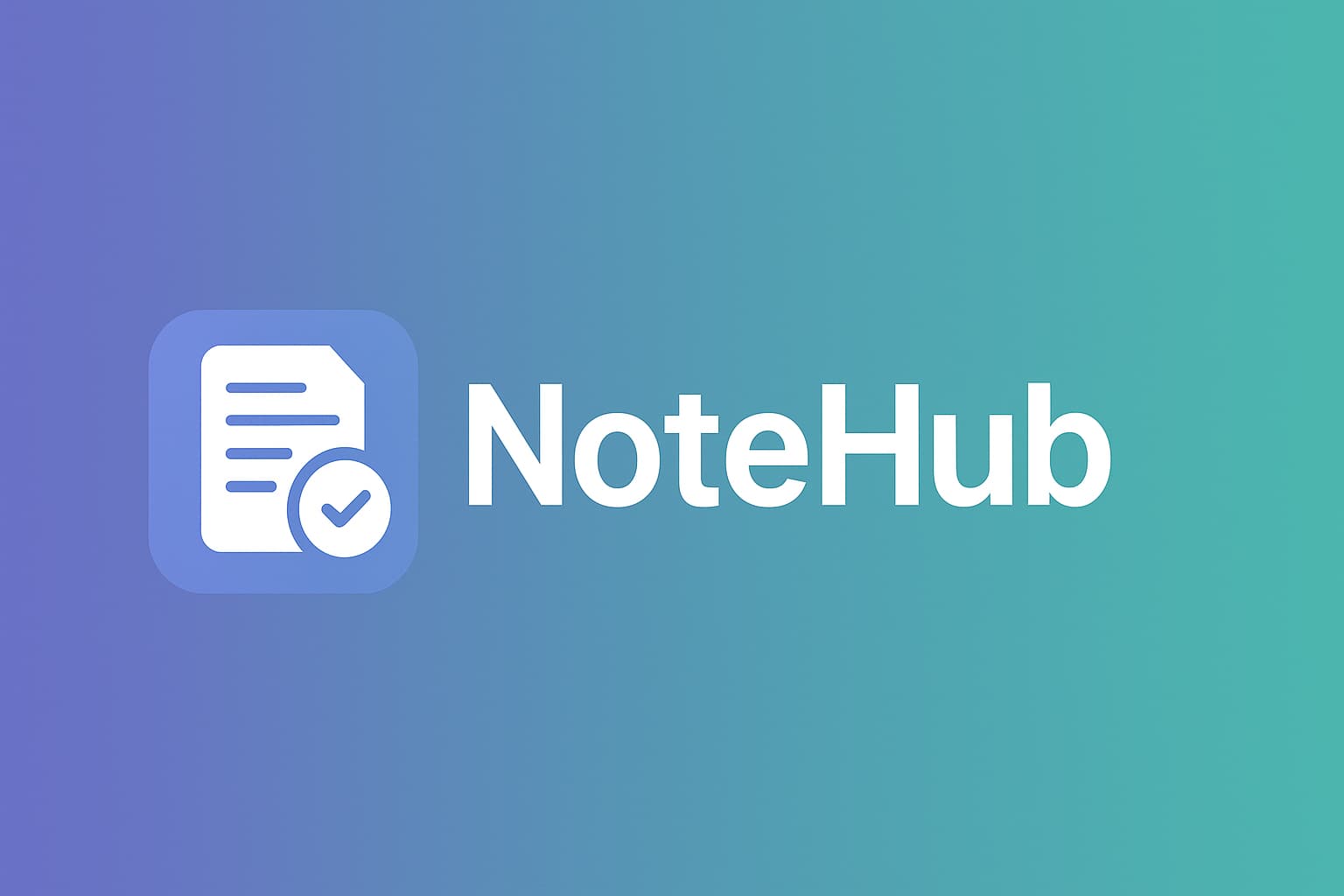 NoteHub Home Page